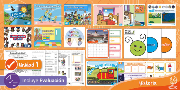 unidad 1 | historia | 1º Básico | temporalidad | pack