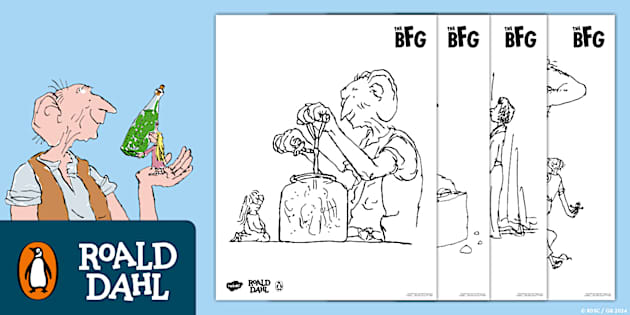The BFG: Coloring Sheets (teacher made) - Twinkl