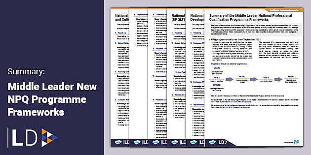Farewell NPQML: How the National Professional Qualification Programmes are