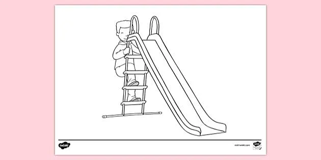 Slide Coloring Page