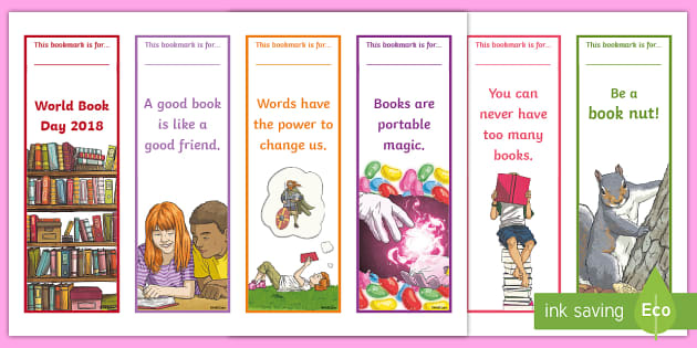 FREE! - World Book Day Bookmarks - Primary Resources