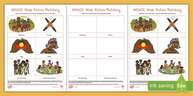 NAIDOC Week Differentiated Word and Picture Matching