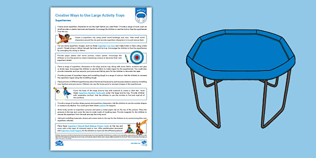 Superhero Sensory Activities | EYLF Materials | Twinkl