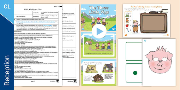 EYFS Interview the Wolf Three Little Pigs Adult Input Plan
