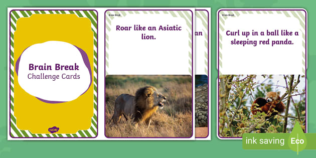 Indian Animals Brain Break Action Cards (teacher made)