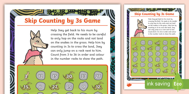 Skip Counting by 3s Game