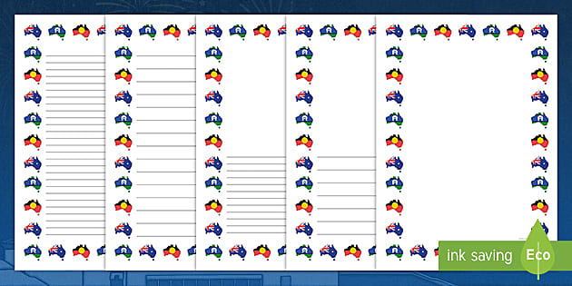 Australia Day Page Borders (creat de profesori) - Twinkl