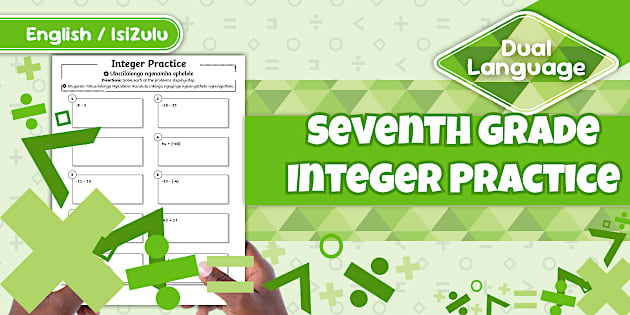 Seventh Grade Integer Practice