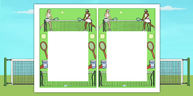 Wimbledon Themed Notes Editable (teacher made) - Twinkl