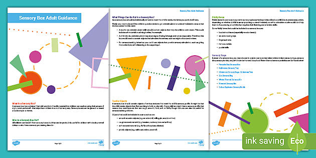 Sensory Box Adult Guidance - SEND Resources (teacher made)