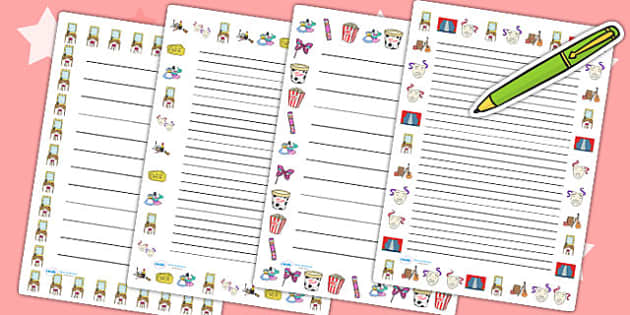 FREE! - The Theatre Page Borders (teacher made)