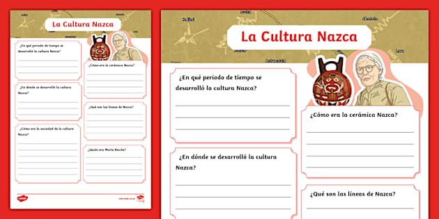 Ficha de actividad: Cultura Nazca (teacher made) - Twinkl