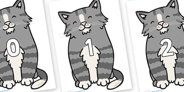 Numbers 0-100 on Kittens (teacher made) - Twinkl