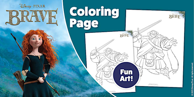 Brave: King Fergus Coloring Page