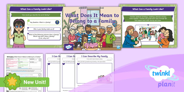 Belonging: 1.Belonging to a Family Year 1 - Twinkl