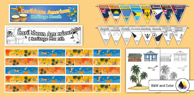 Caribbean American Heritage Month Bulletin Board Pack