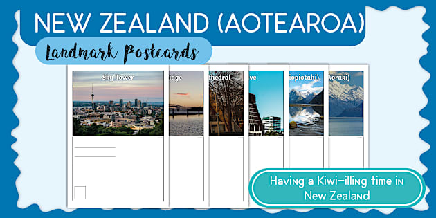 New Zealand (Aotearoa) Landmark Postcards
