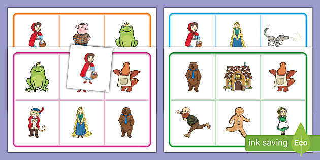 Traditional Tales Bingo (Hecho por educadores)