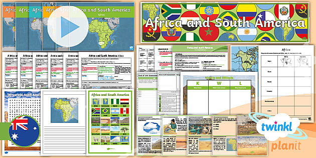 Year 4 HASS Geography Africa and South America Unit Pack