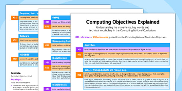 Computing Objectives Explained Computing Objectives Explained