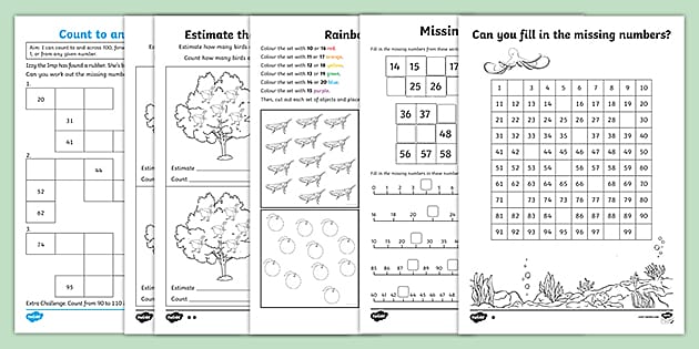Maths First/Second Class Counting Pack 2 - Twinkl