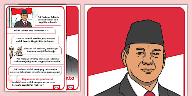 Poster Prabowo Presiden Indonesia (teacher made) - Twinkl Poster Prabowo Presiden Indonesia (teacher made) - Twinkl