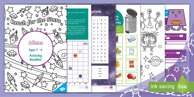 Aliens Fun Activity Book PDF (Ages 7 - 9) | Twinkl - Twinkl