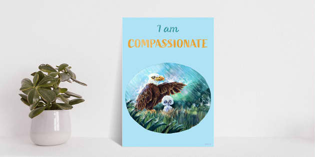 Compassionate Motivational Postcard | Twinkl Party - Twinkl