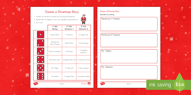 Christmas Roll a Story Activity – Festive Games – Twinkl USA