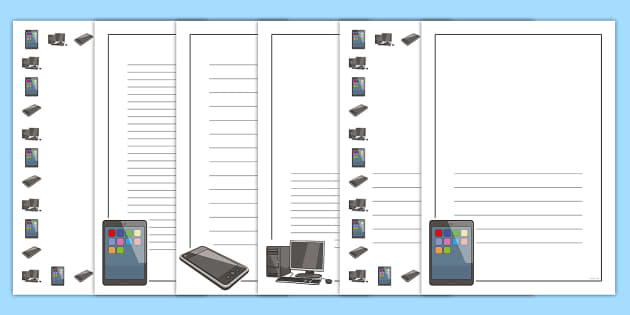 ICT Full Page Borders (teacher made)