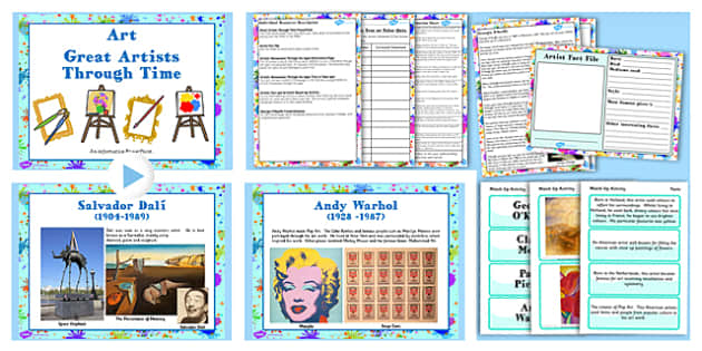 KS2 Art Great Artists Through Time Lesson Teaching Pack - KS2