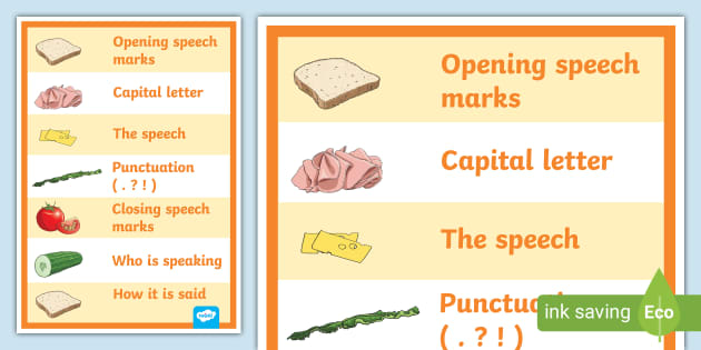 Speech Sandwich Display Poster (teacher made) - Twinkl