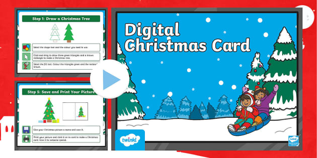 Digital Christmas Card KS1 Computing Twinkl digital-christmas-card-ks1-computing-twinkl