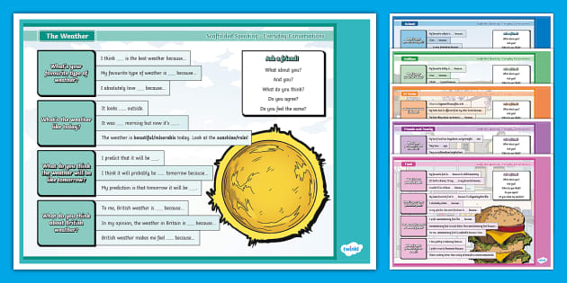 Older Learner Scaffolded Speaking Mats - Everyday Conversations