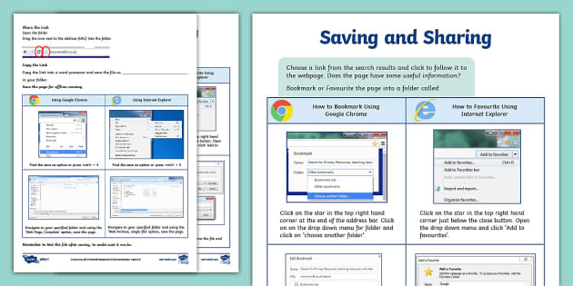 Saving and Sharing (Hecho por educadores) - Twinkl
