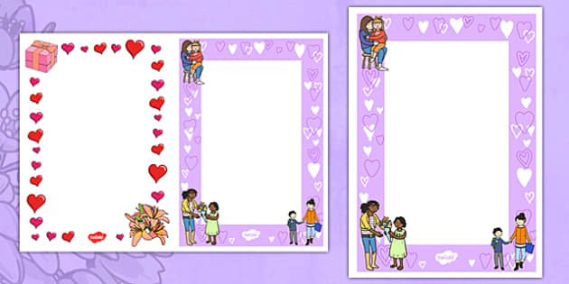 Editable Mother s Day Card Insert Template Editable