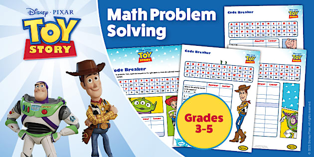 Toy Story: Math Codebreaker for 3rd-5th Grade