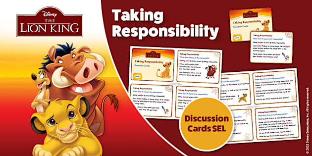 The Lion King: Responsibility Scenarios SEL Cards