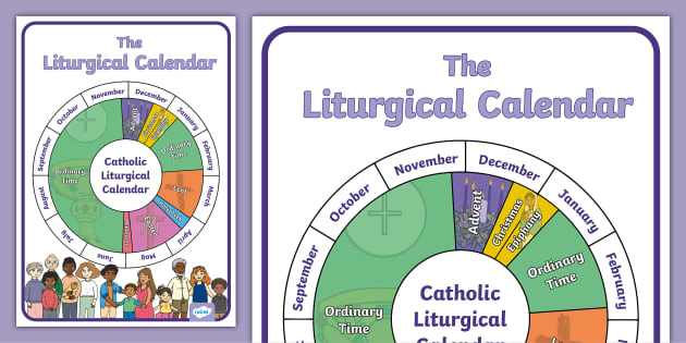Liturgical Calendar Poster (teacher made) - Twinkl