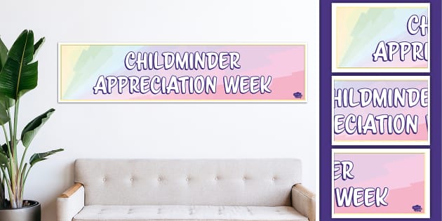 Childminder Appreciation Week Party Banner | Twinkl Party