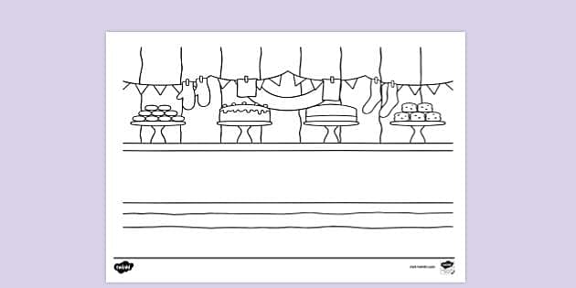 cake shop coloring pages