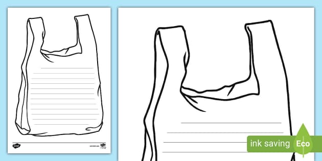 Shopping Bag Writing Frame (teacher made) - Twinkl