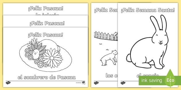 Happy Easter Colouring Pages