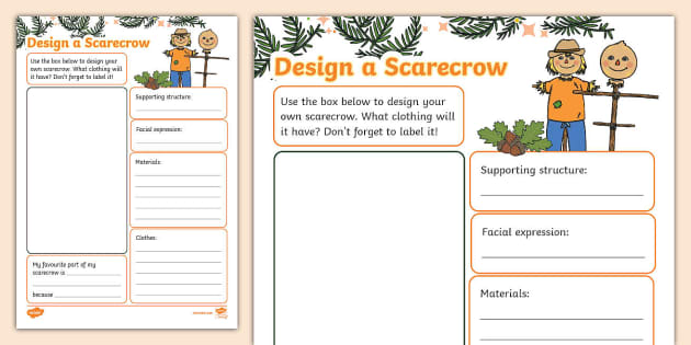 Design a Scarecrow Activity (Teacher-Made) - Twinkl