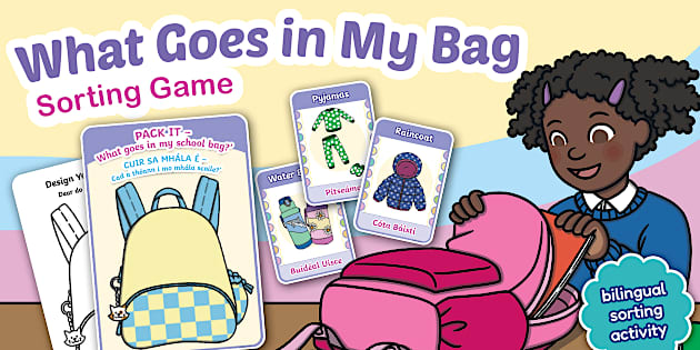 What Goes in My Bag -Sorting Game