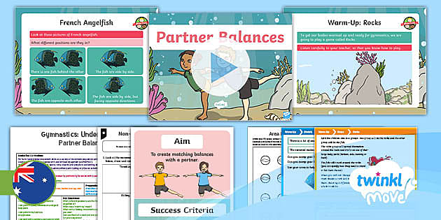 Year 2 Gymnastics: Under the Sea Lesson 2 - Partner Balances