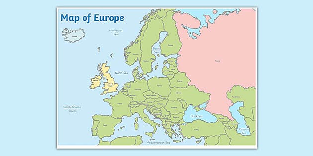 Blank Map of Europe (teacher made)