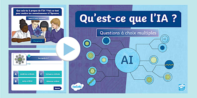 Qu'est-ce que l'IA ? Quiz (teacher made) - Twinkl
