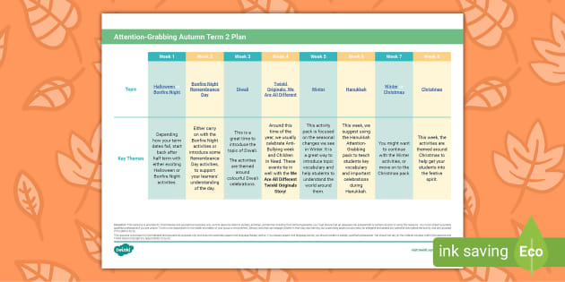 SALT: Attention-Grabbing Autumn Term 2 Plan (teacher made)