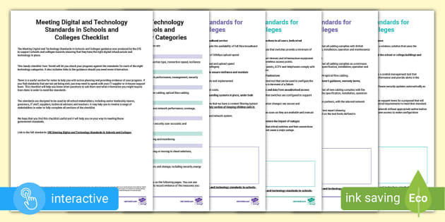 Meeting Digital and Technology Standards in Ēducation